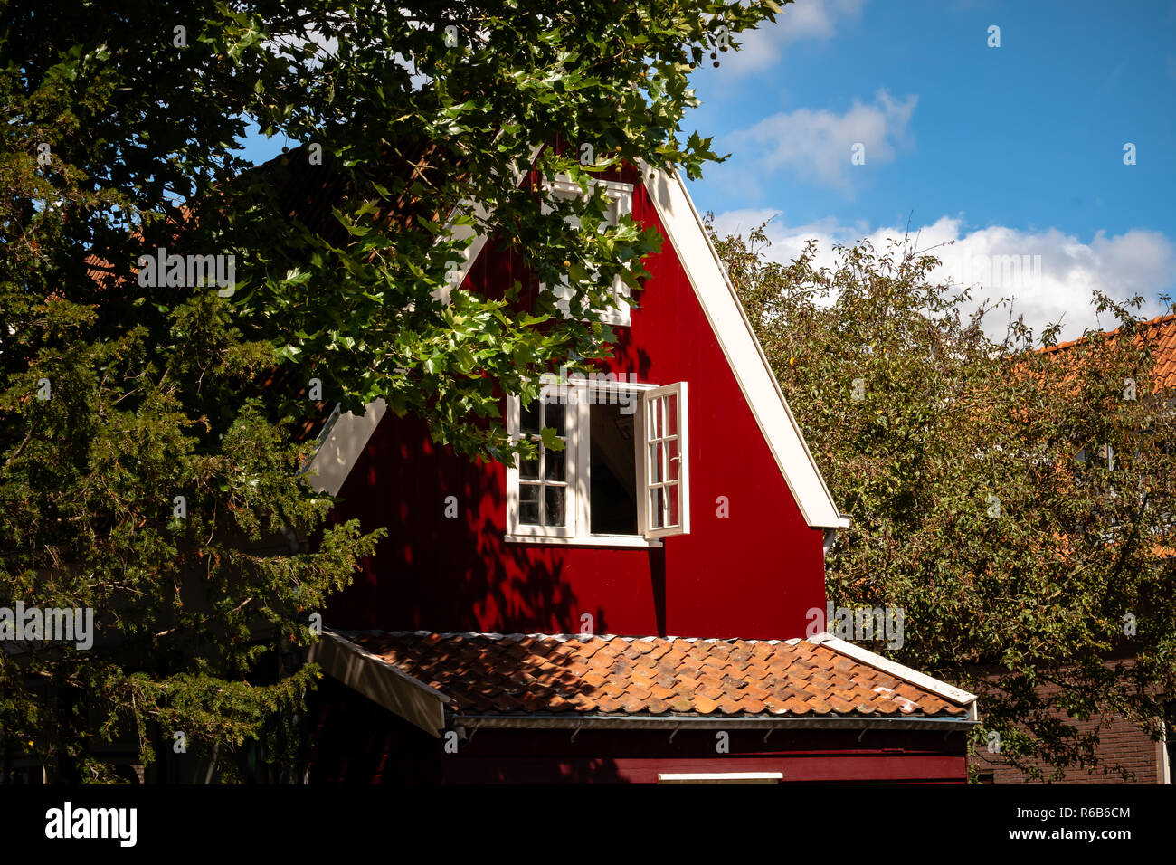 Details of cultural heritage in an old Dutch village (De Rijp) in North ...
