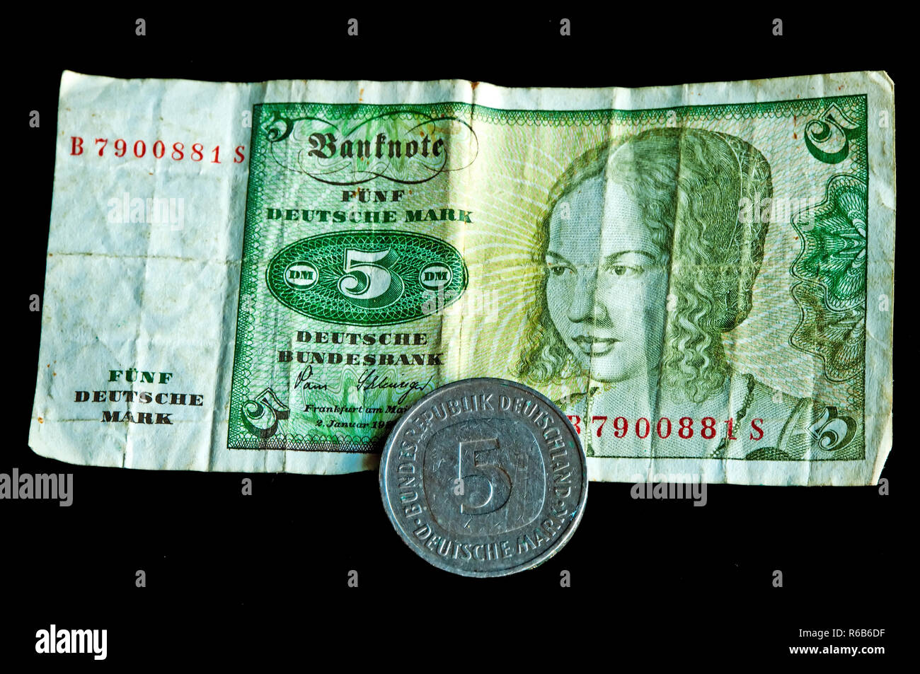 5 Deutsche Mark Stock Photo - Alamy