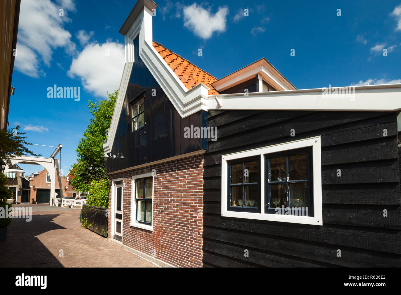 Details of cultural heritage in an old Dutch village (De Rijp) in North ...