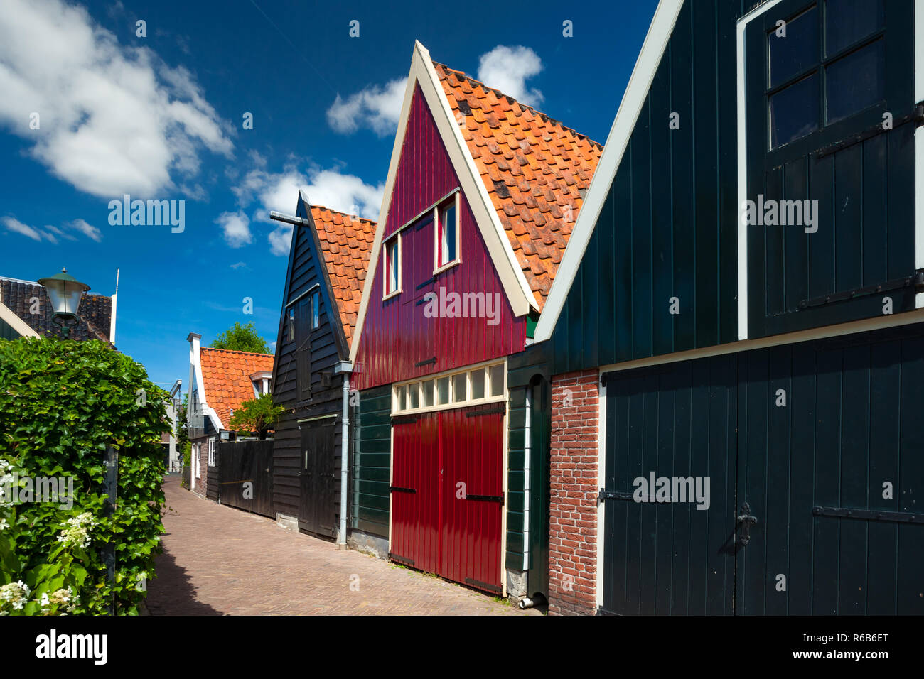 Details of cultural heritage in an old Dutch village (De Rijp) in North ...