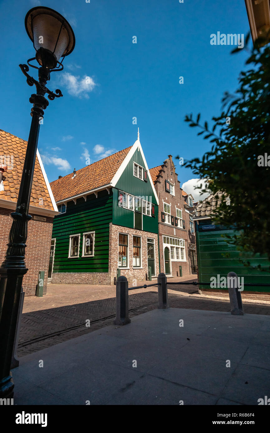 Details of cultural heritage in an old Dutch village (De Rijp) in North ...