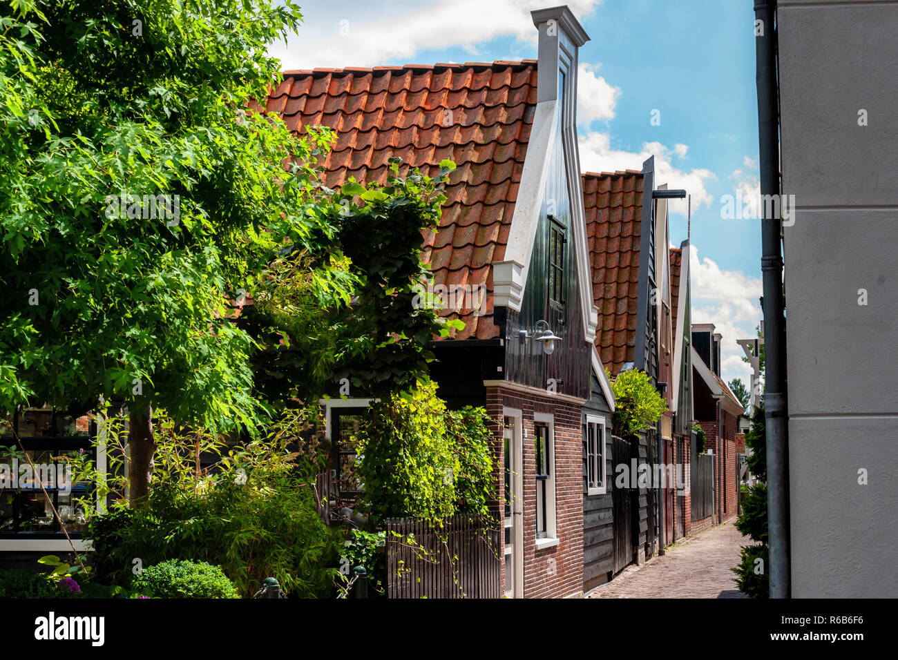 Details of cultural heritage in an old Dutch village (De Rijp) in North ...