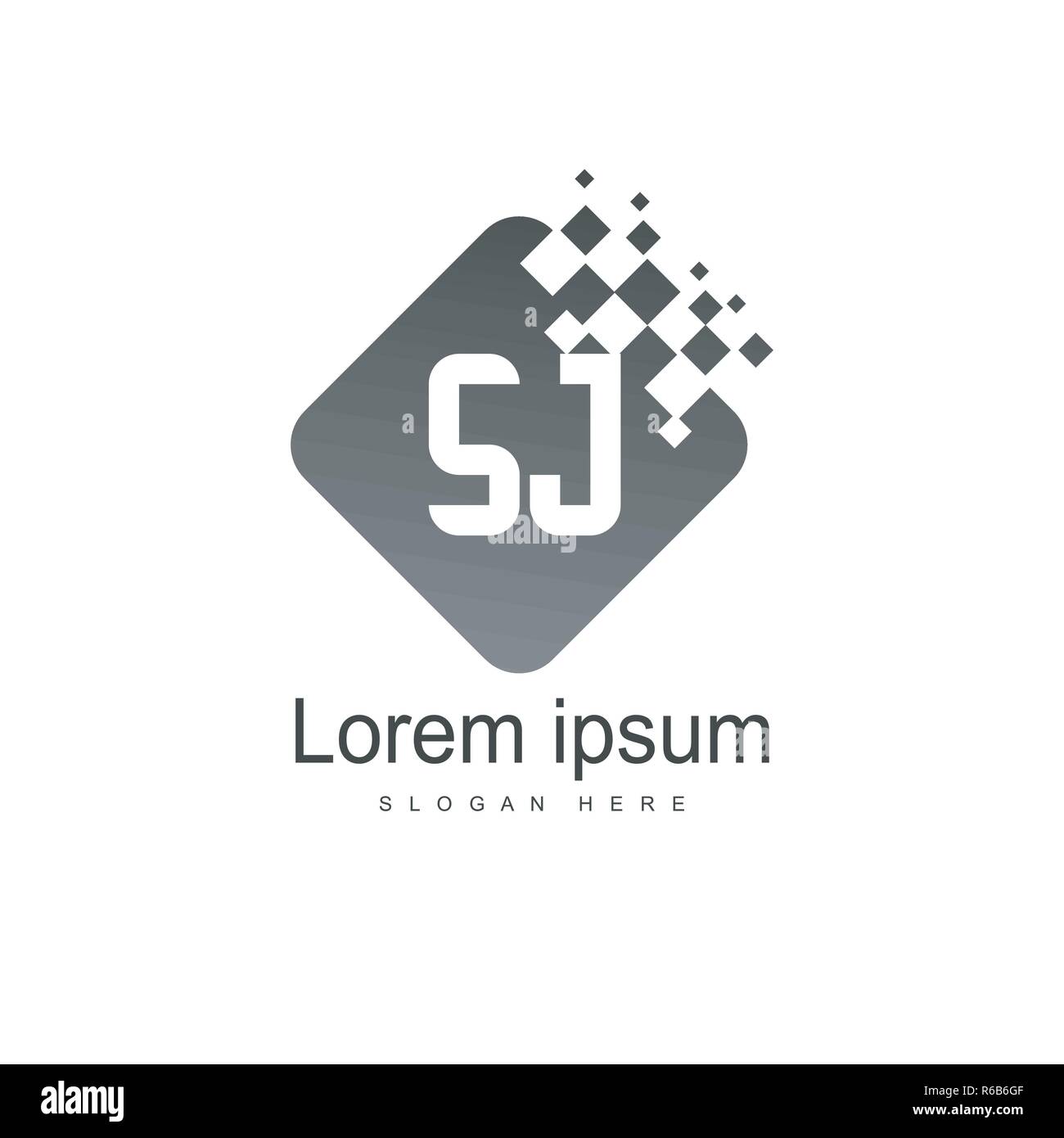 Initial letter SJ Logo template design. minimal letter logo design ...