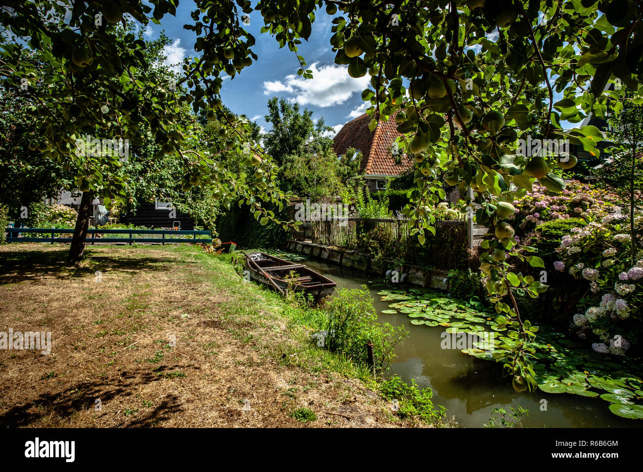 Details of cultural heritage in an old Dutch village (De Rijp) in North ...