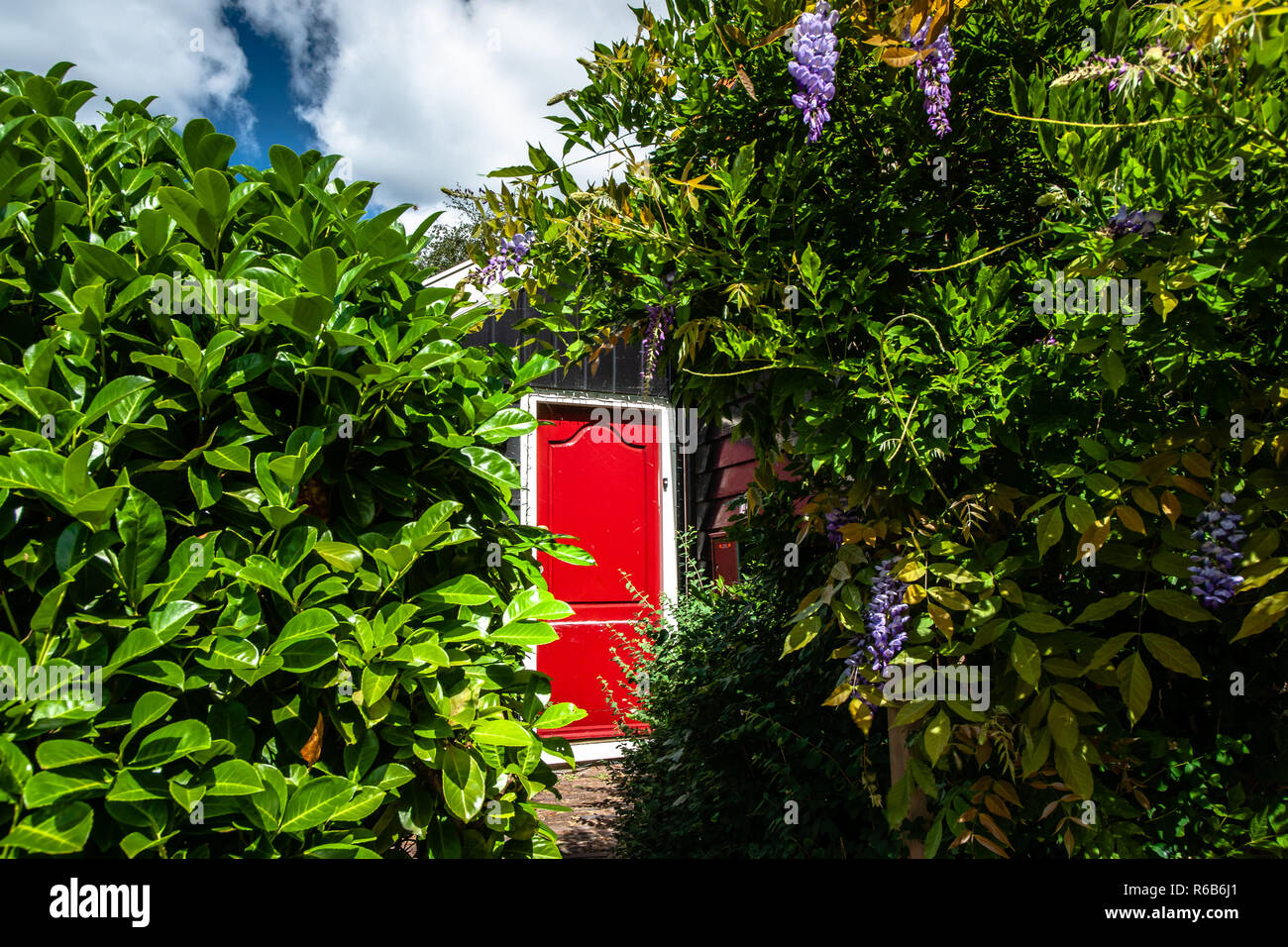 Details of cultural heritage in an old Dutch village (De Rijp) in North ...