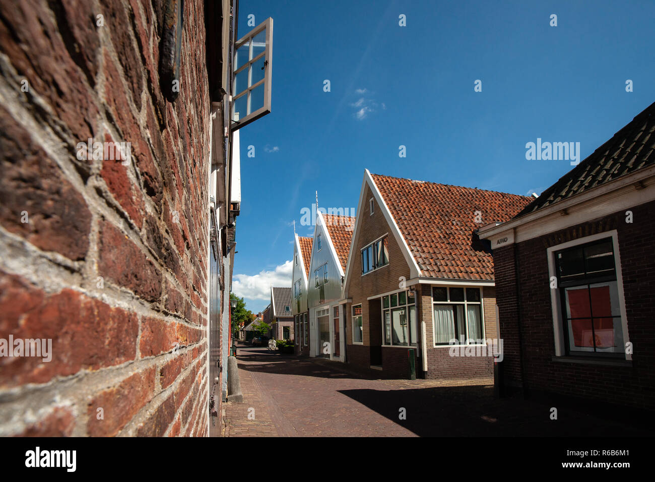 Details of cultural heritage in an old Dutch village (De Rijp) in North ...