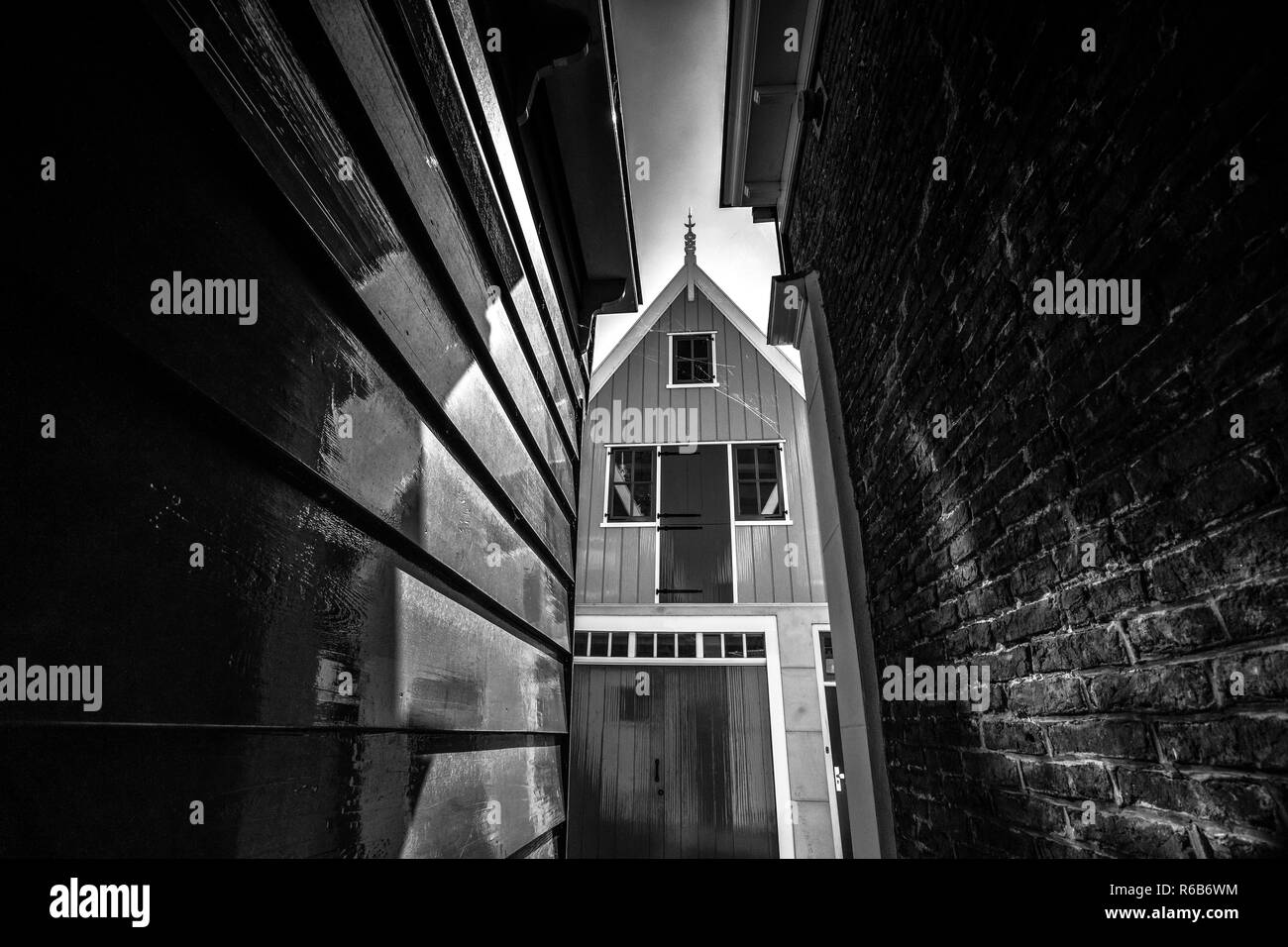 Details of cultural heritage in an old Dutch village (De Rijp) in North ...