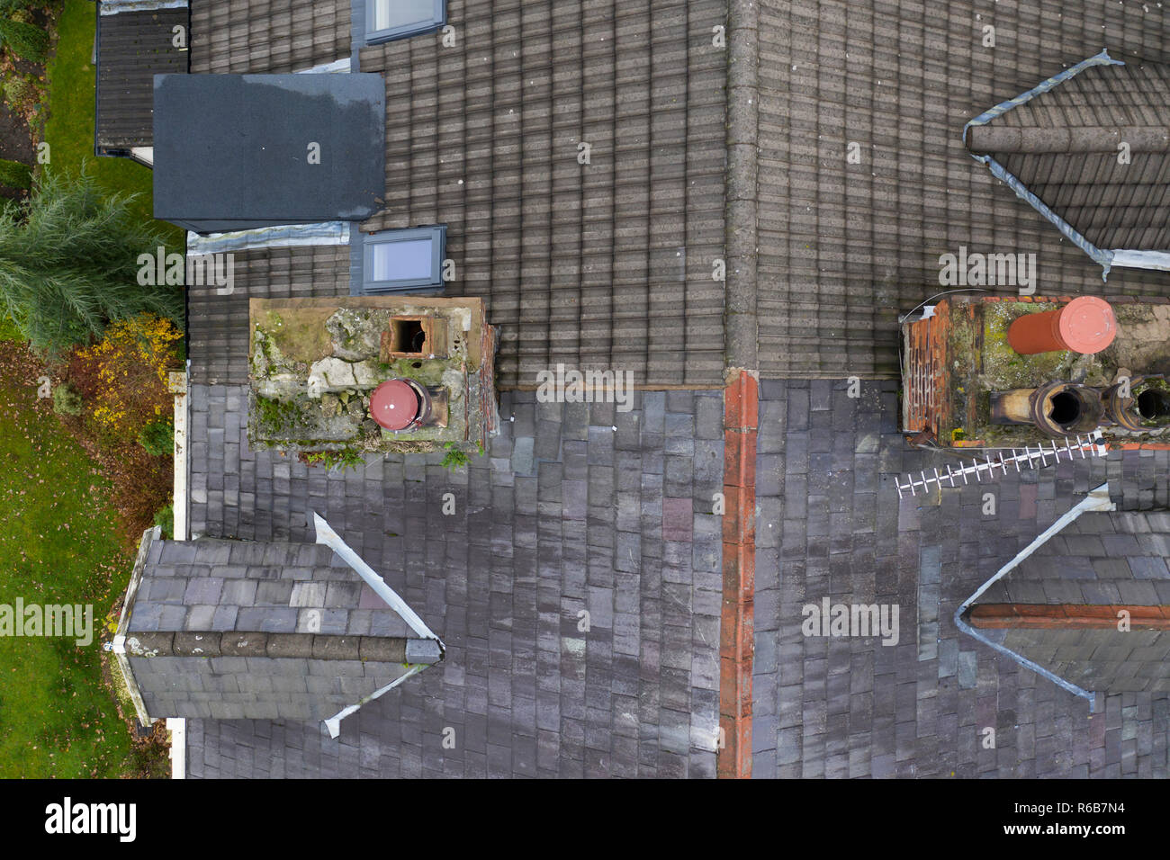 Victorian chimney stack on a rooftop Stock Photo - Alamy