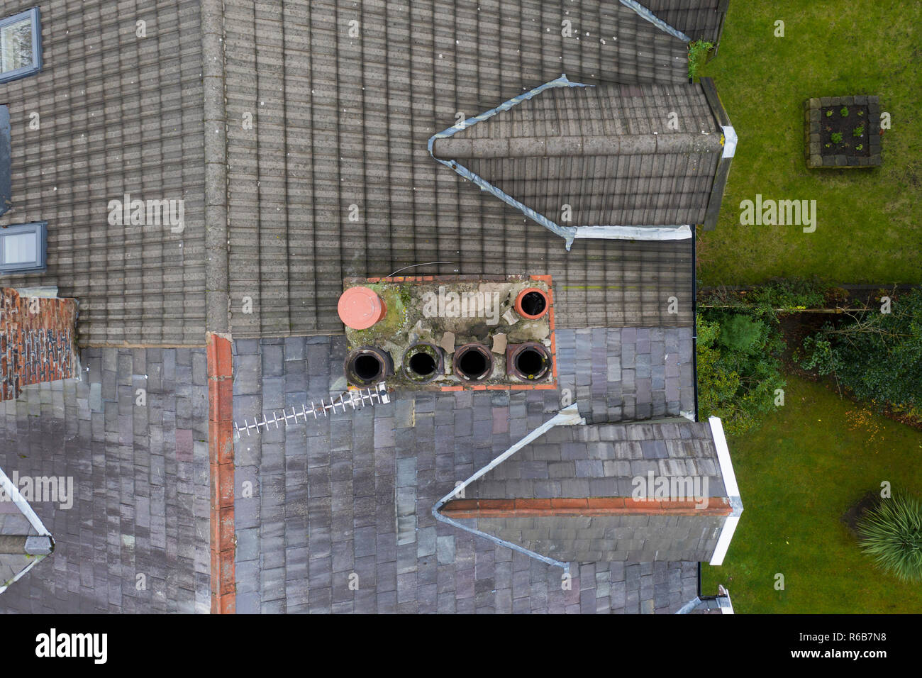 Victorian chimney stack on a rooftop Stock Photo - Alamy