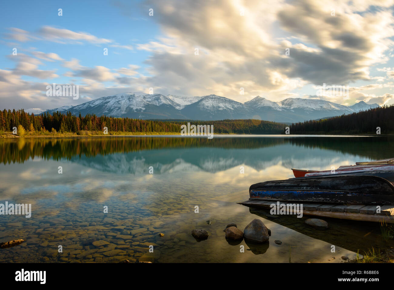 Sunny day in Jasper National Park, Jasper, Alberta, Canada Stock Photo ...