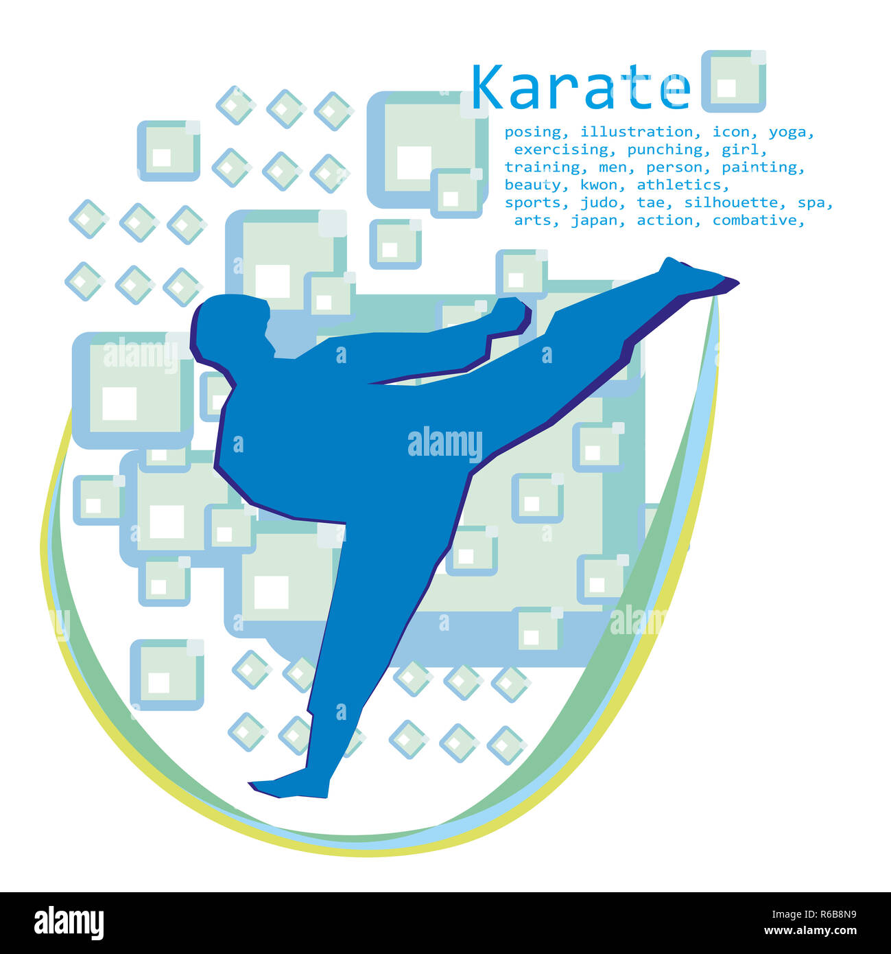 man training karate,card Stock Photo - Alamy