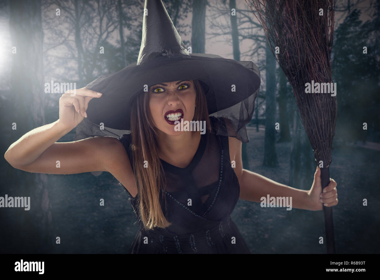 Woman dressed as witch hi-res stock photography and images - Alamy