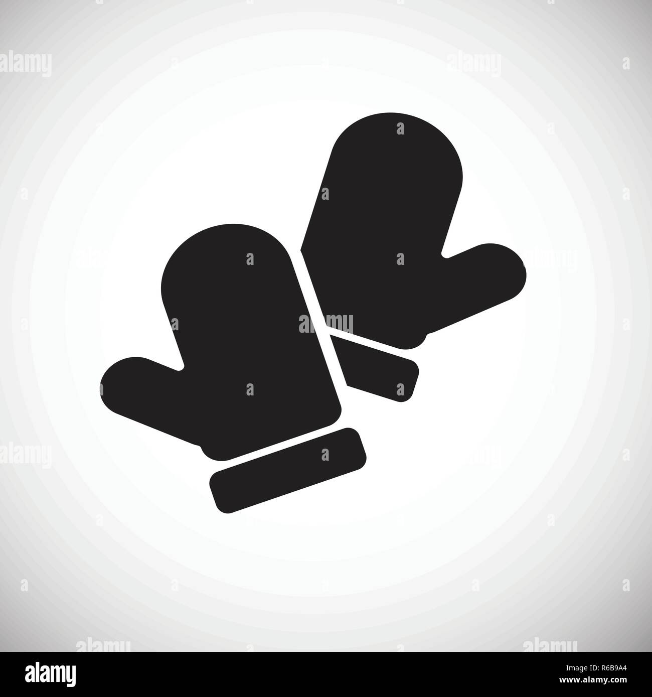 Mittens icon on white background for graphic and web design, Modern ...