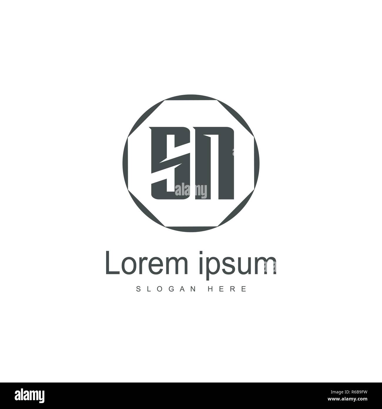 Letter Sn Logo High Resolution Stock Photography and Images - Alamy