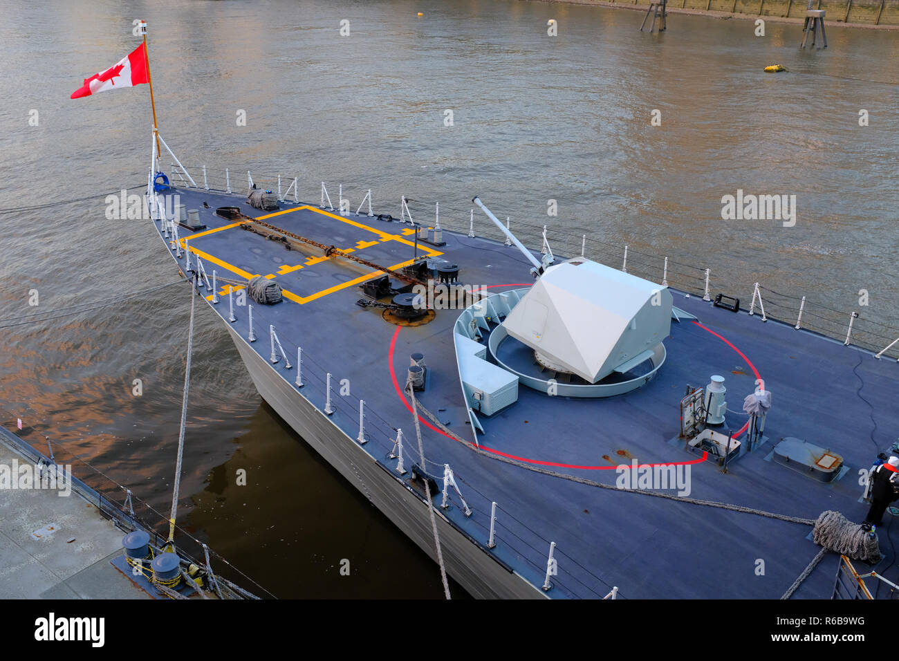 HMCS Halifax seen from HMS Belfast - London UK Stock Photo - Alamy
