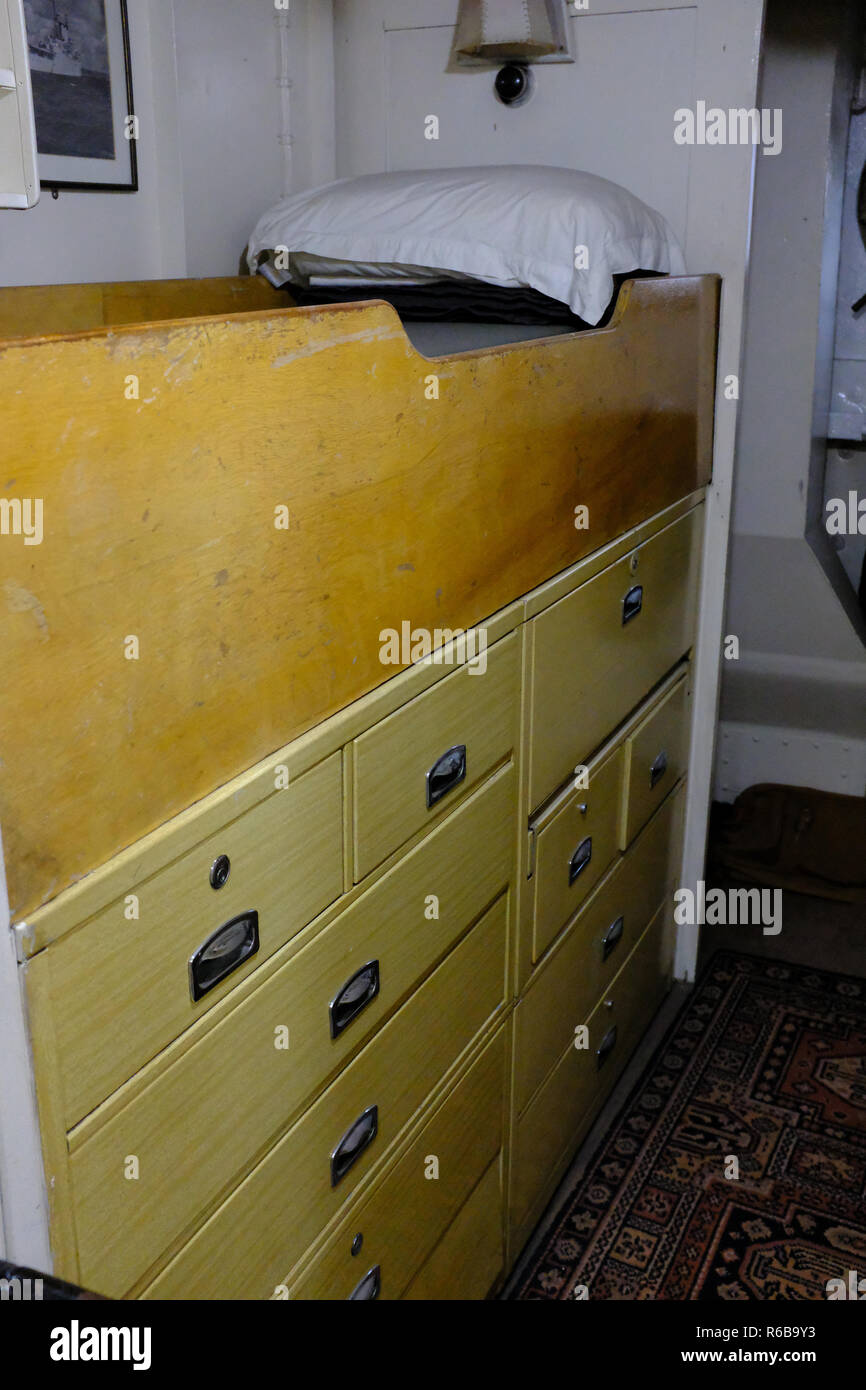 Officers Quarters on HMS Belfast - London UK Stock Photo - Alamy