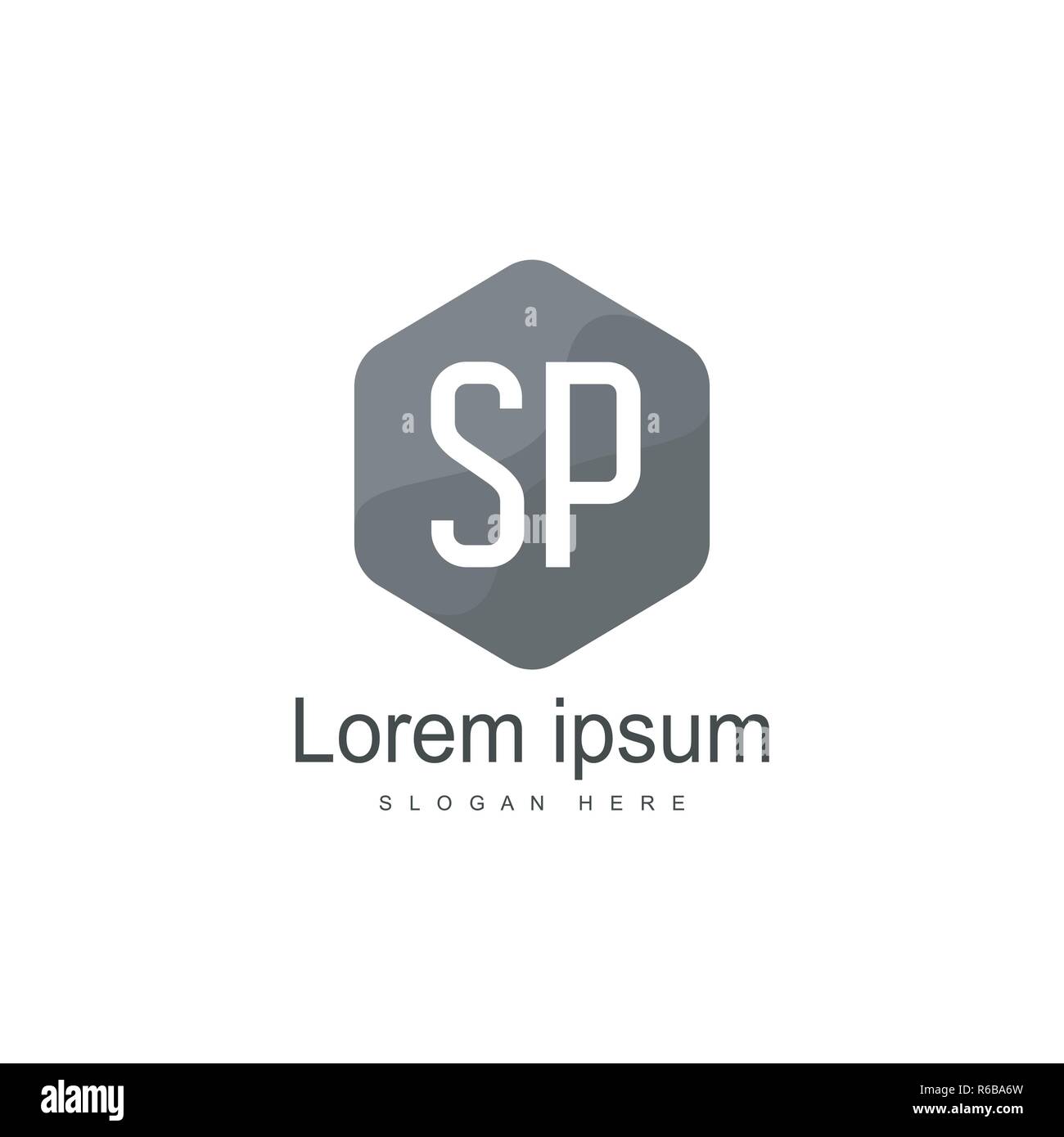 Initial letter SP Logo Template. Minimalist letter logo design Stock ...