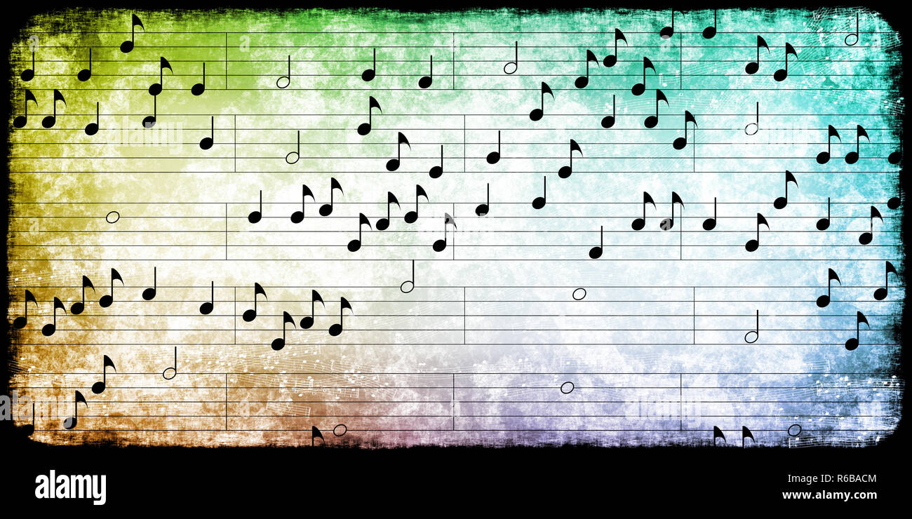 Music Notes Background Stock Photo - Alamy