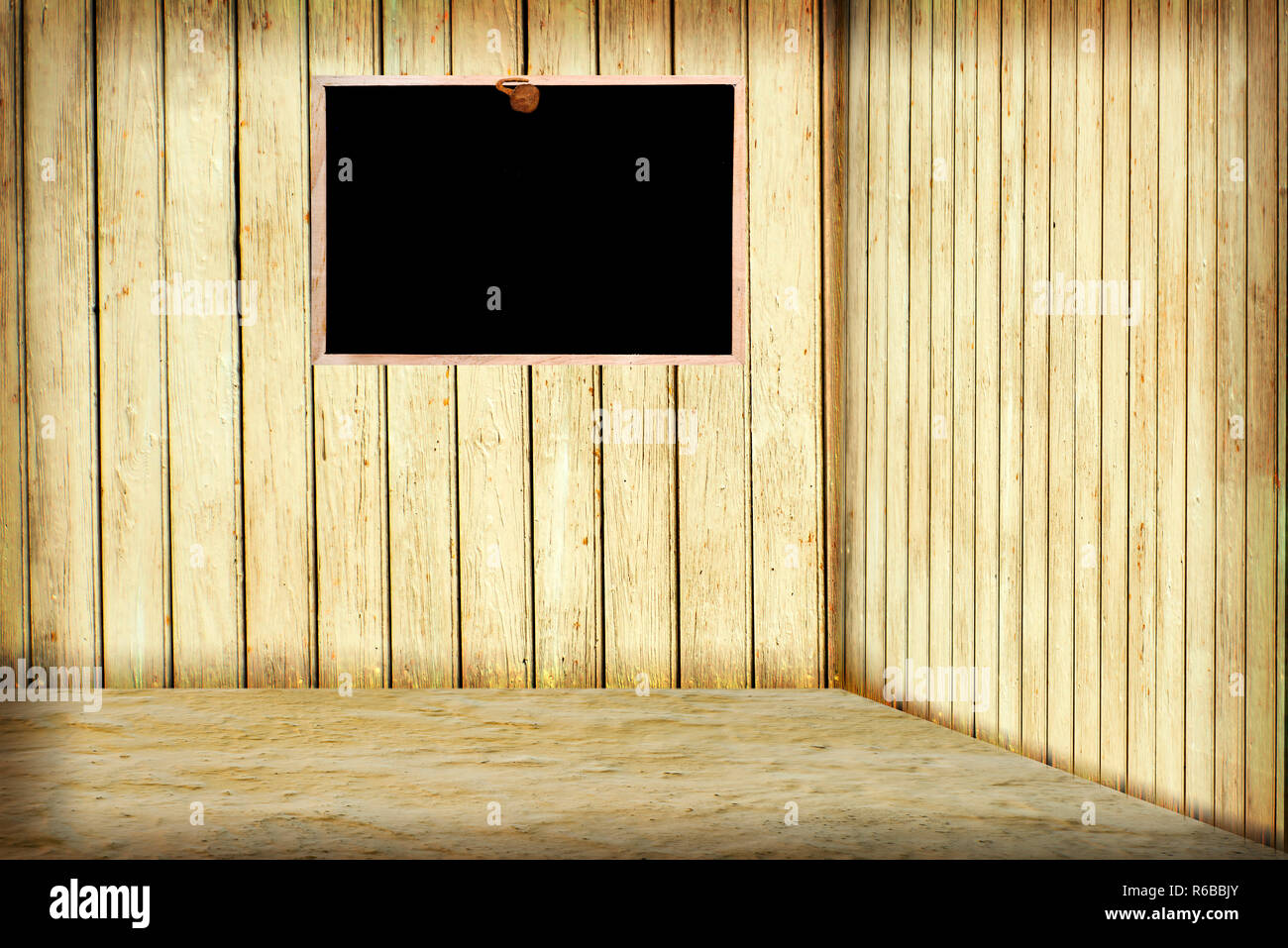 Vintage wooden panel school hi-res stock photography and images - Alamy