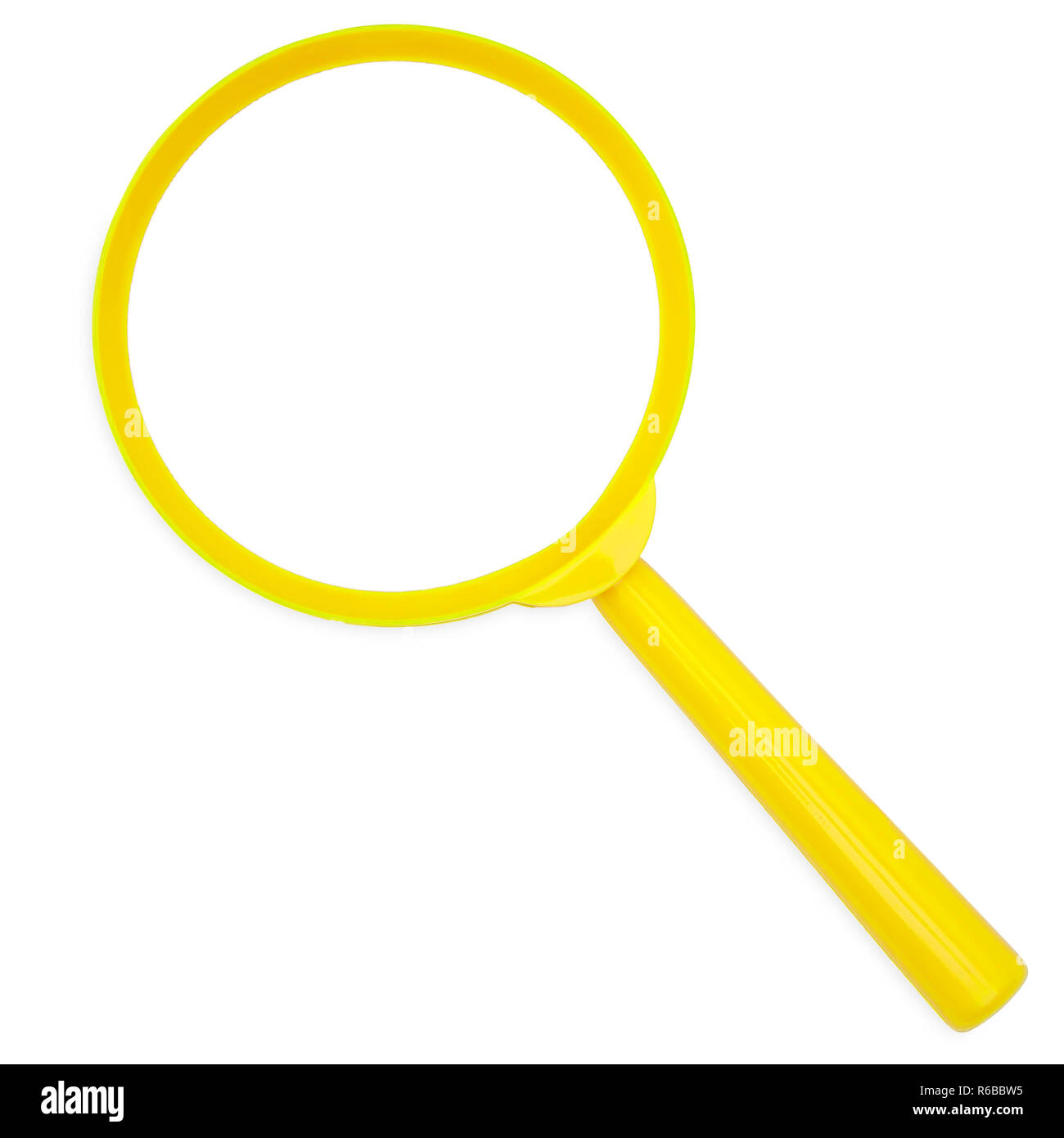 Isolated Yellow Plastic Toy Magnifying Glass for Exploring and Bug ...