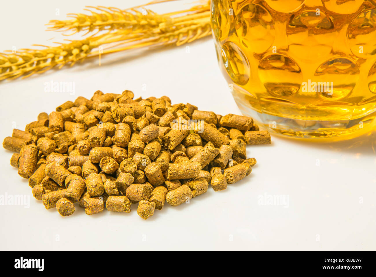 Golden pellets hi-res stock photography and images - Alamy
