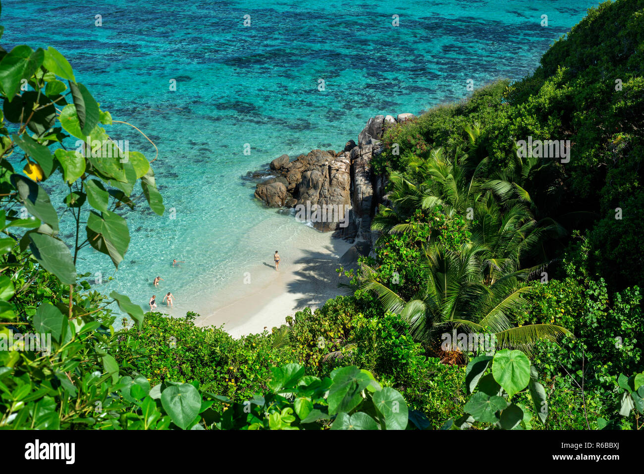 Lonely beaches in Moyenne Island Seychelles Ste Anne Marine National ...