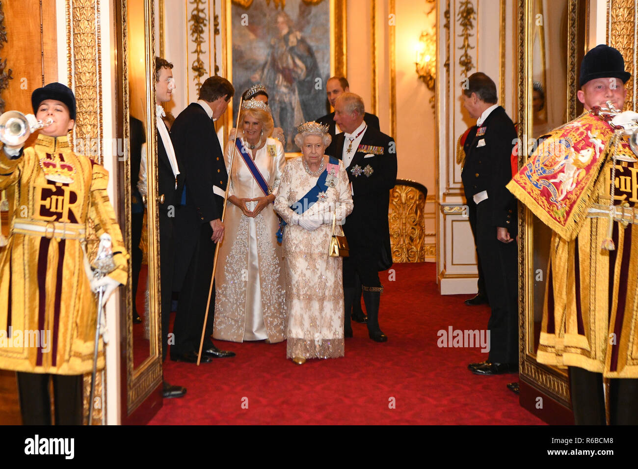 Camilla diplomatic corps reception hi-res stock photography and images ...