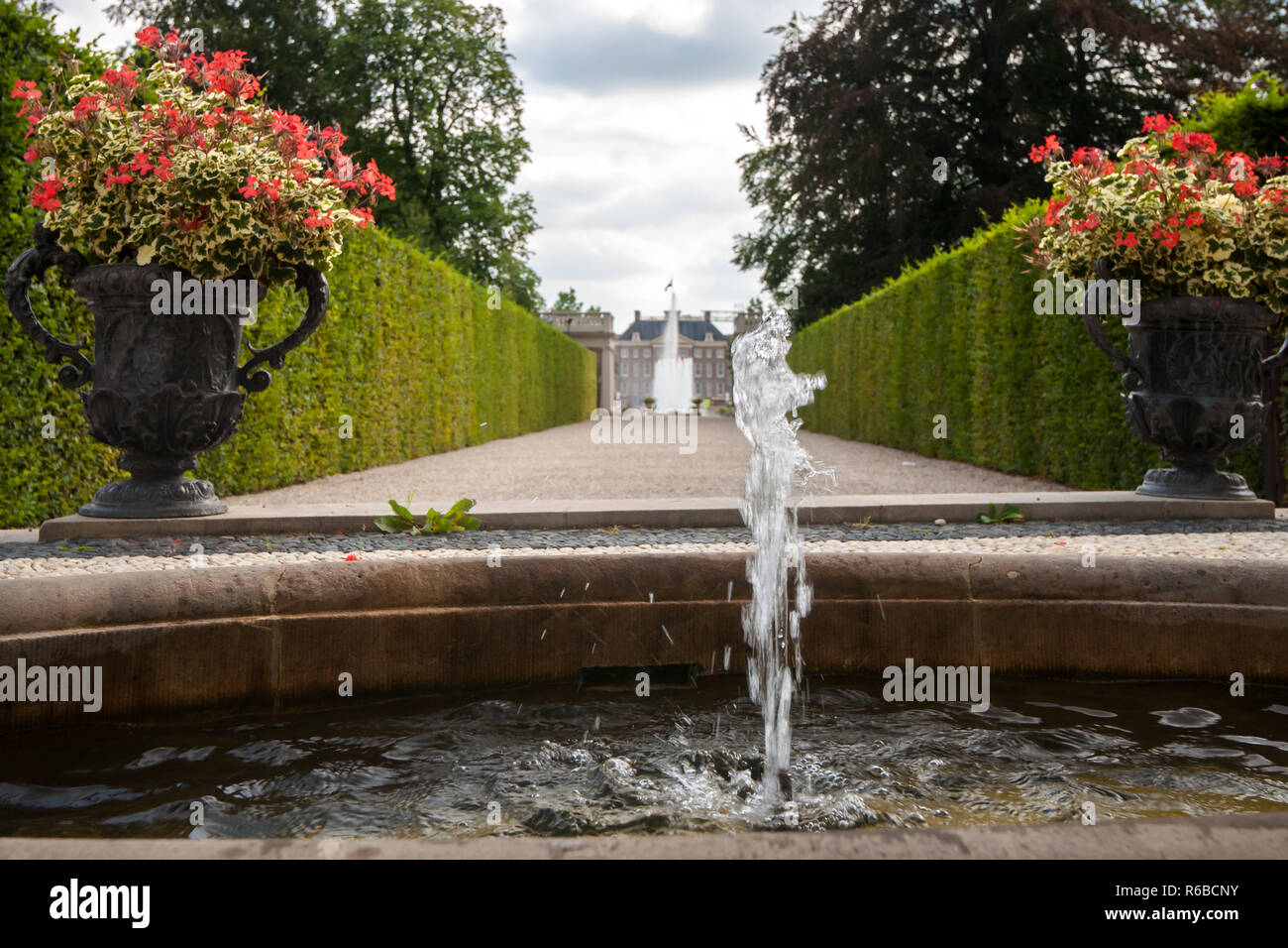 Dutch baroque garden or a former royal palace and now a national museum ...