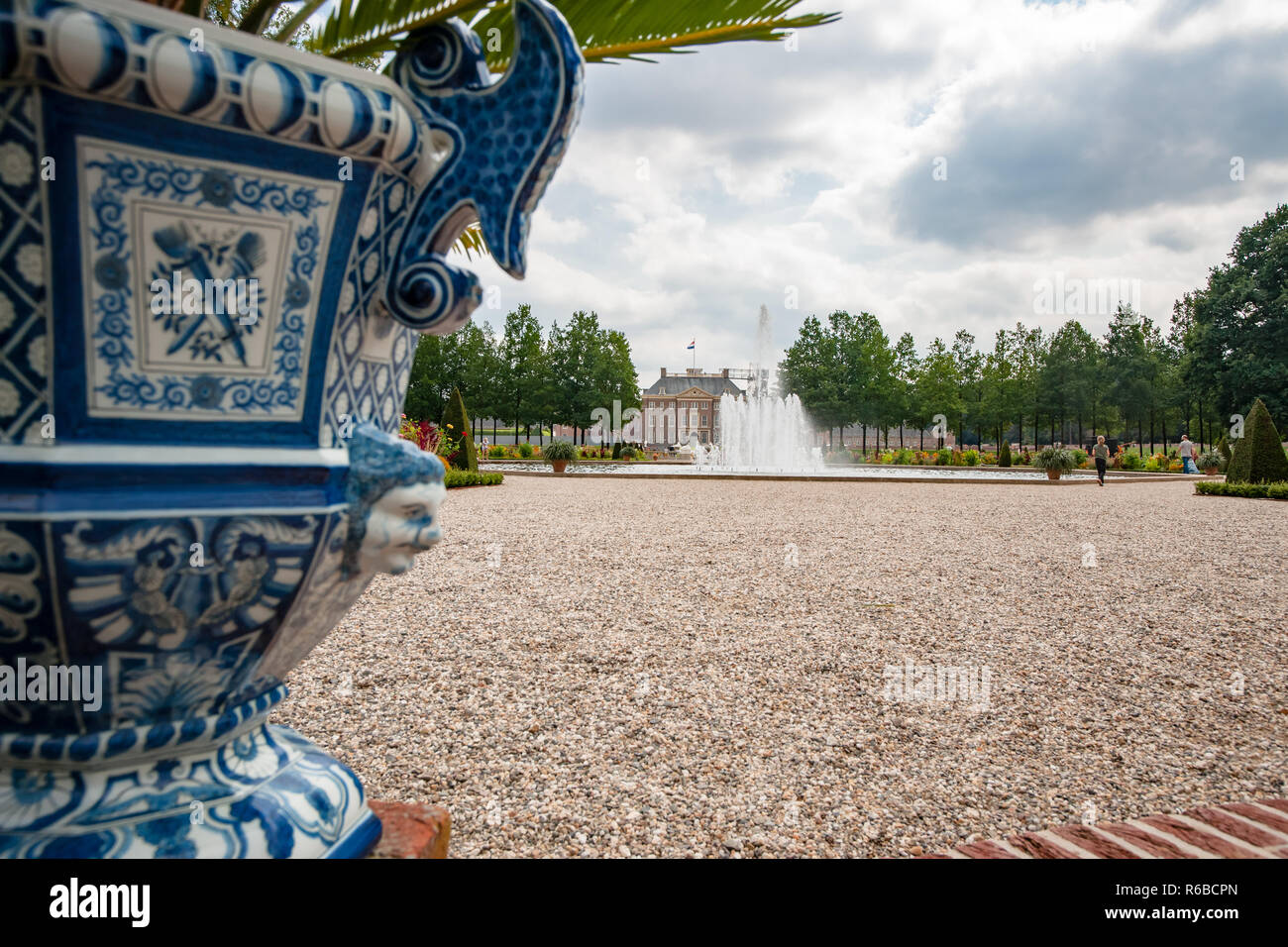Dutch baroque garden or a former royal palace and now a national museum ...