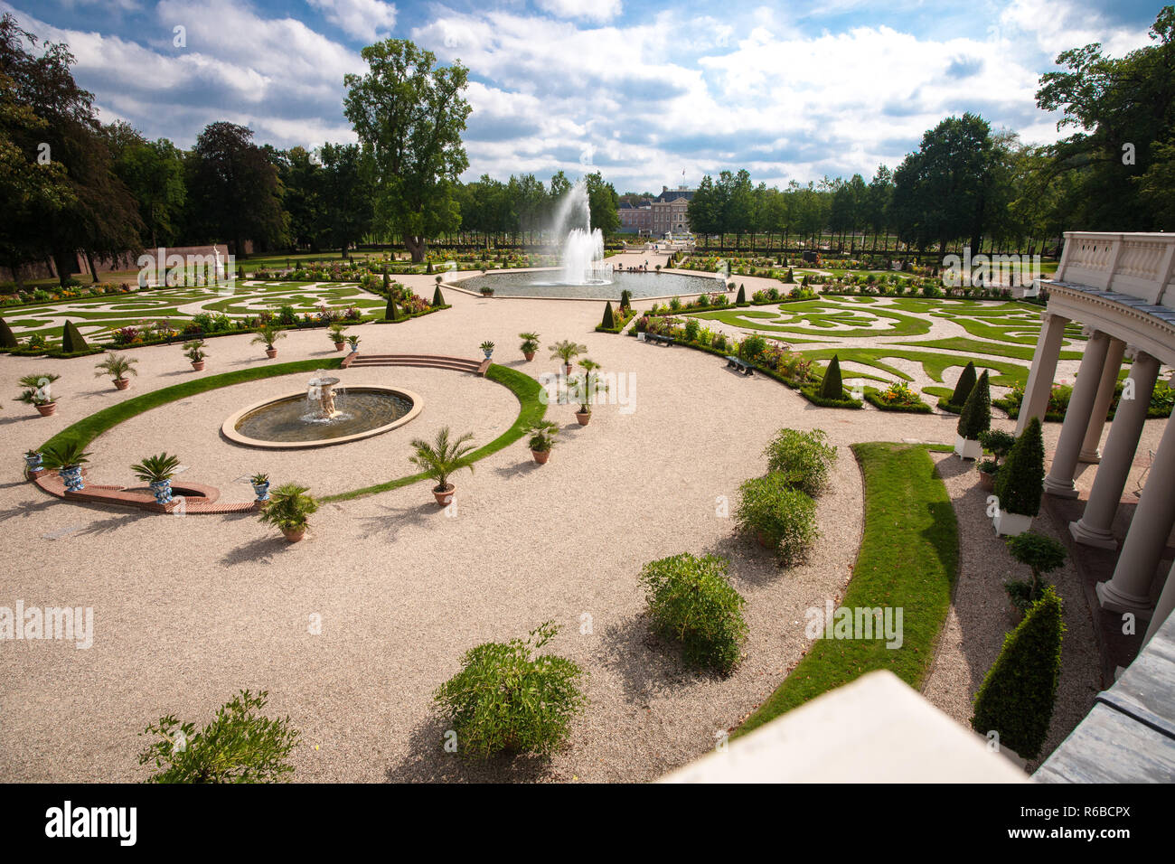 Dutch baroque garden or a former royal palace and now a national museum ...