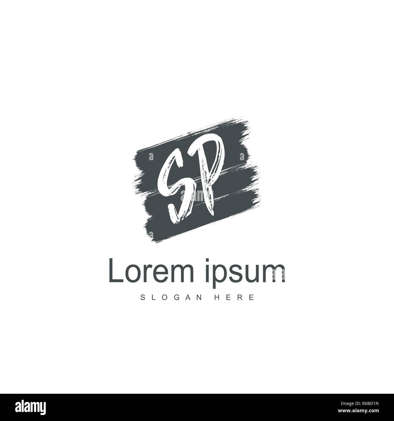 Initial letter SP Logo Template. Minimalist letter logo design Stock ...