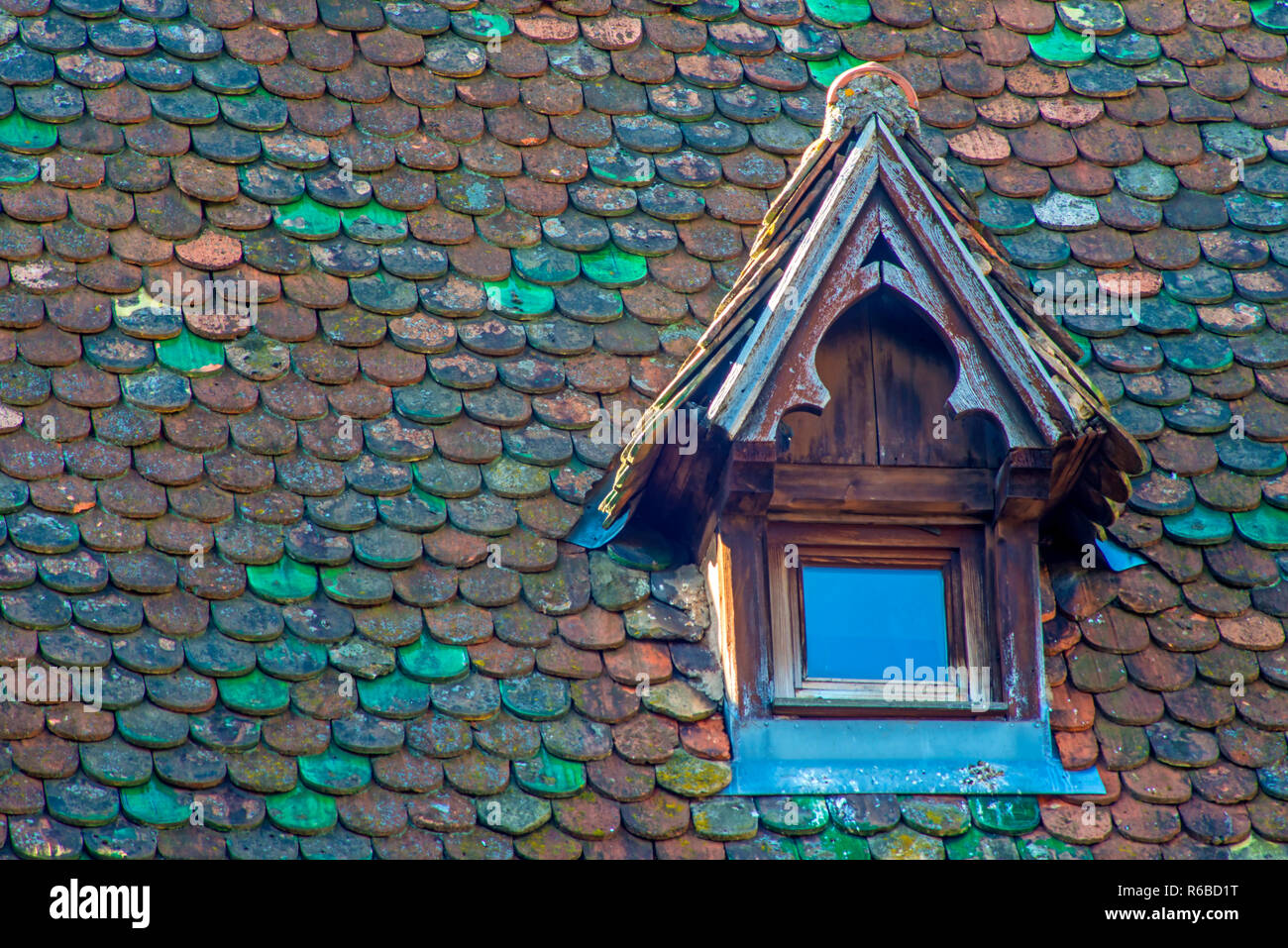 Old roof window and roof hi-res stock photography and images - Alamy