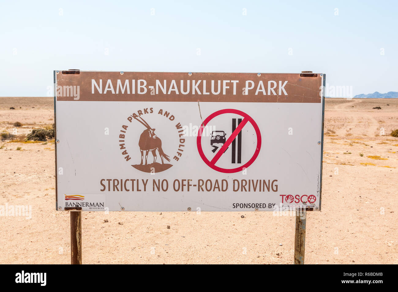 No off road driving sign hi-res stock photography and images - Alamy
