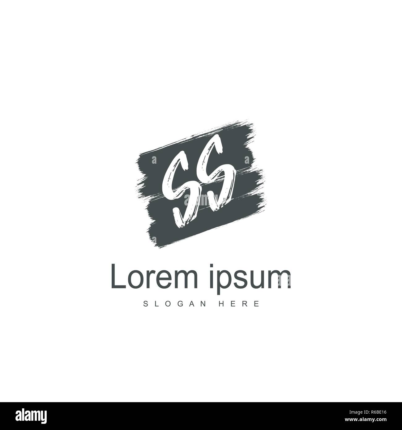 Initial letter SS Logo Template. Minimalist letter logo design Stock ...