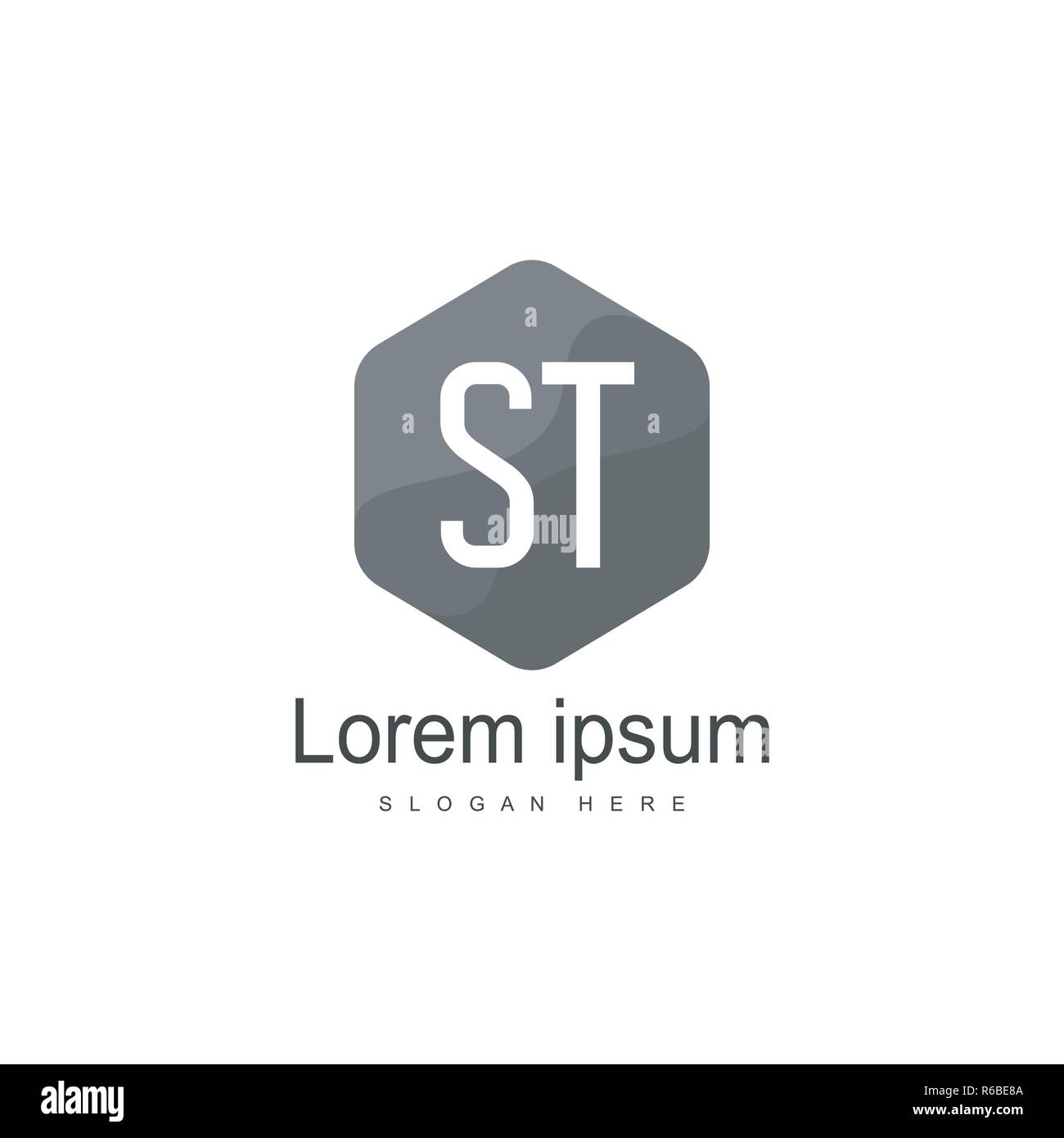 Initial letter ST Logo Template. Minimalist letter logo design Stock ...
