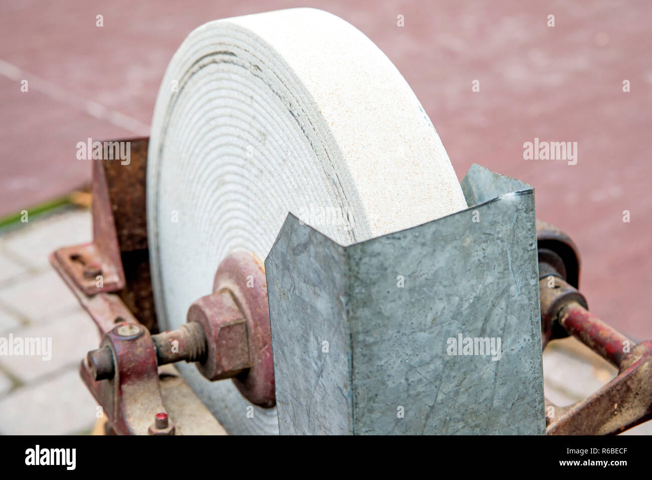 Old Sharpening Machine Stock Photo - Alamy