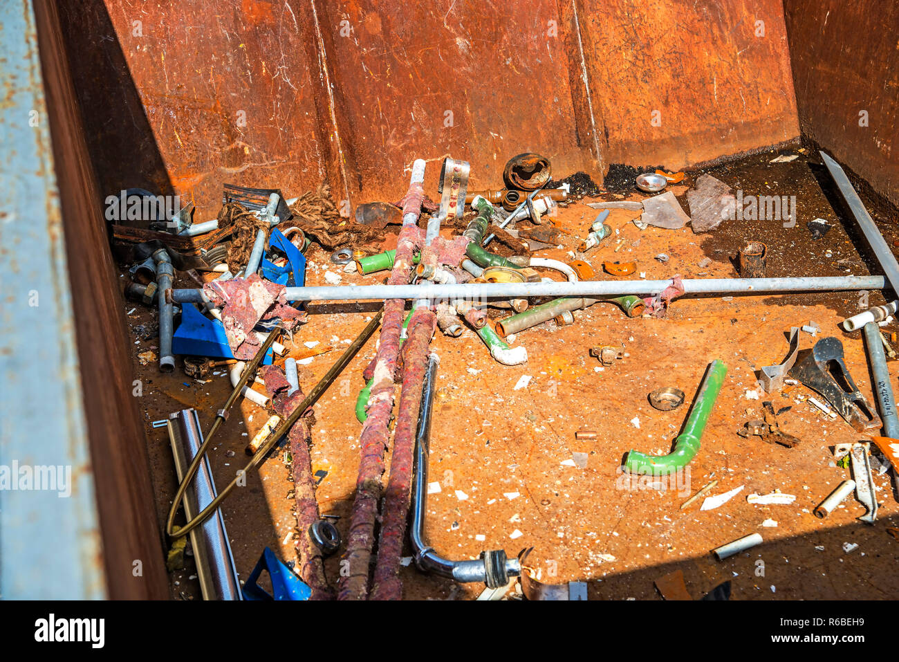 Waste metal recycling container hi-res stock photography and images - Alamy