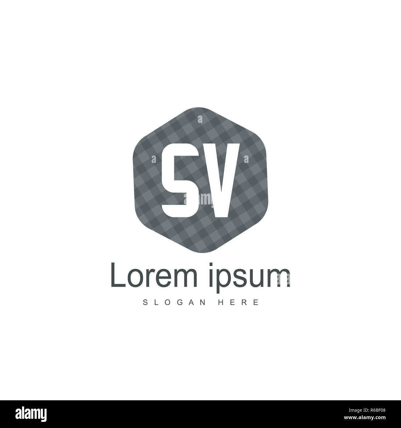 Initial letter SV Logo Template. Minimalist letter logo design Stock Vector Image & Art - Alamy