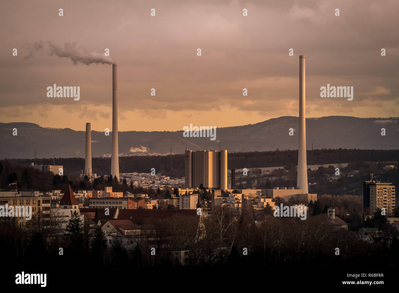 Altbach Power Station Stock Photo - Alamy