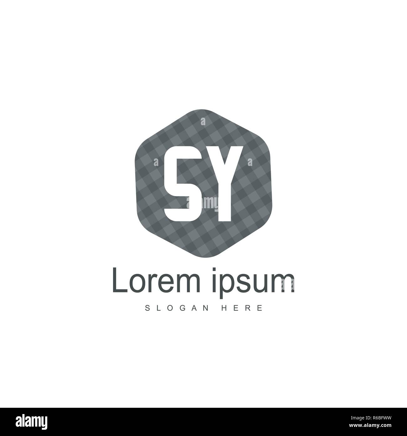 Initial letter SY Logo Template. Minimalist letter logo design Stock ...