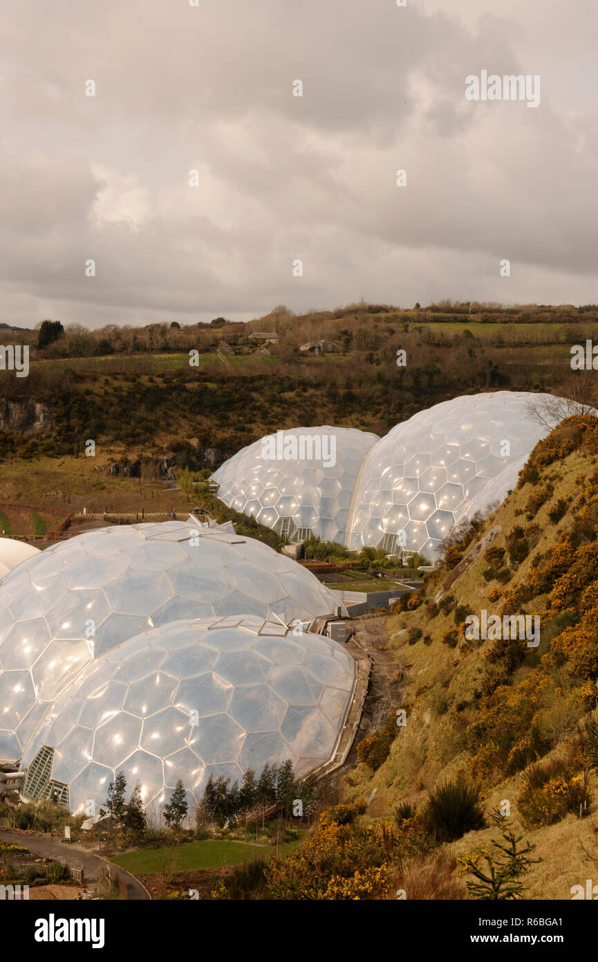 Eden project indoor waterfall hi-res stock photography and images - Alamy