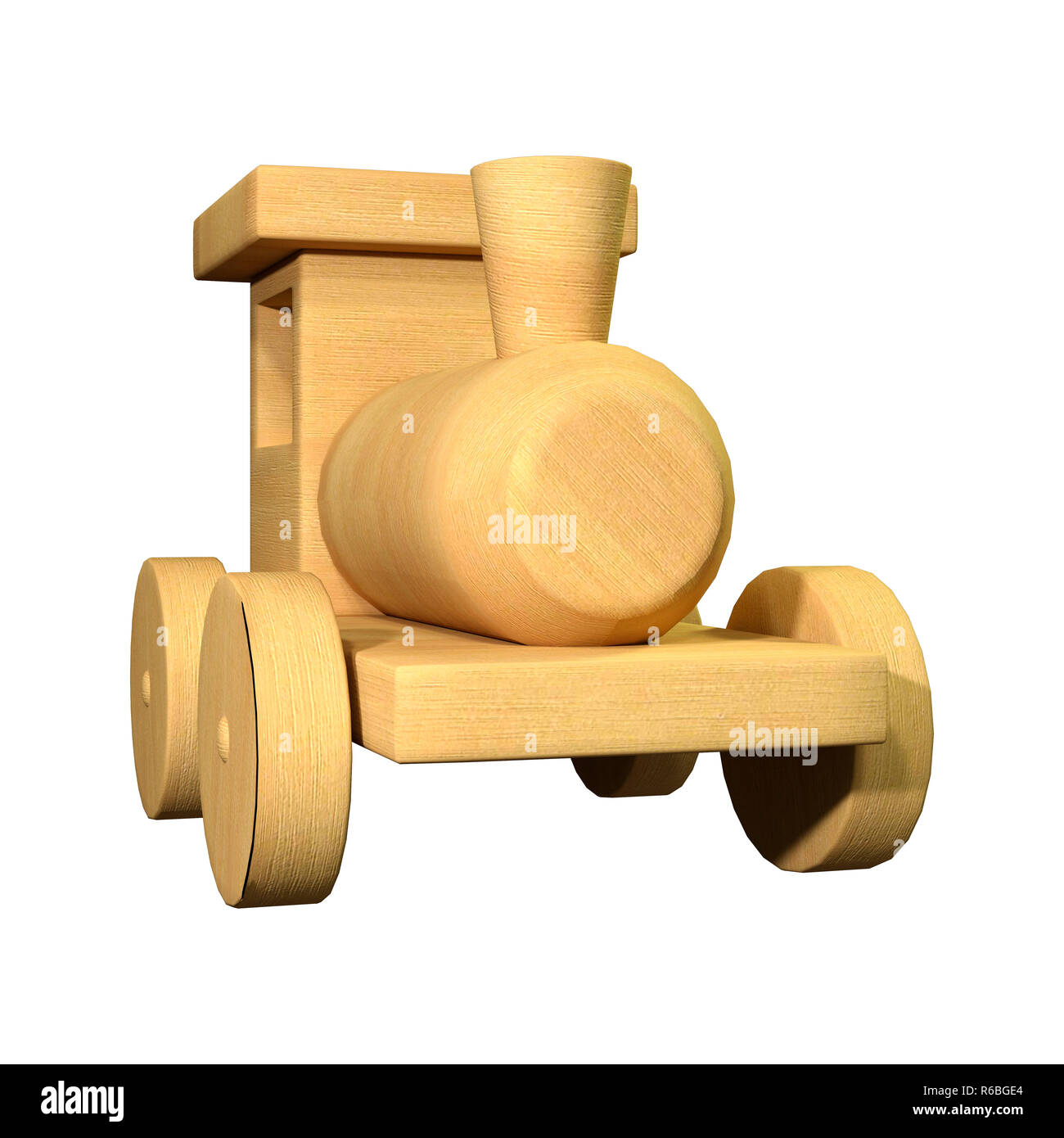 3d wooden toy train on Cut Out Stock Images & Pictures - Alamy