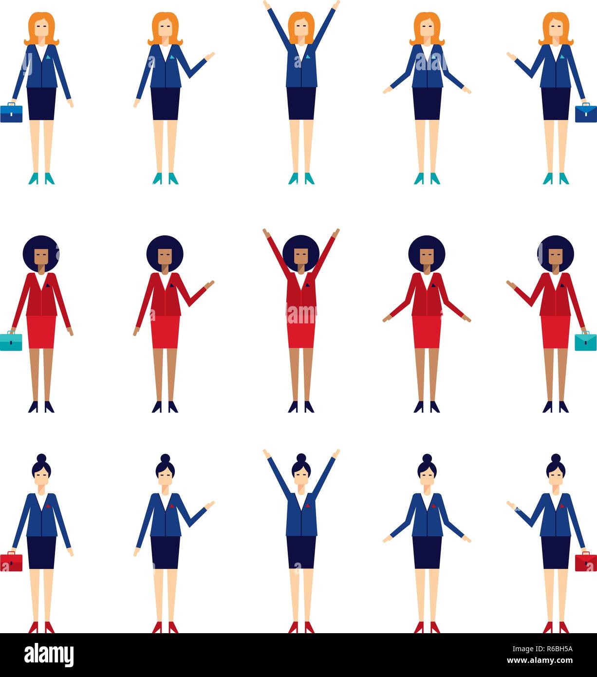 Office woman hard work cartoon hi-res stock photography and images - Alamy