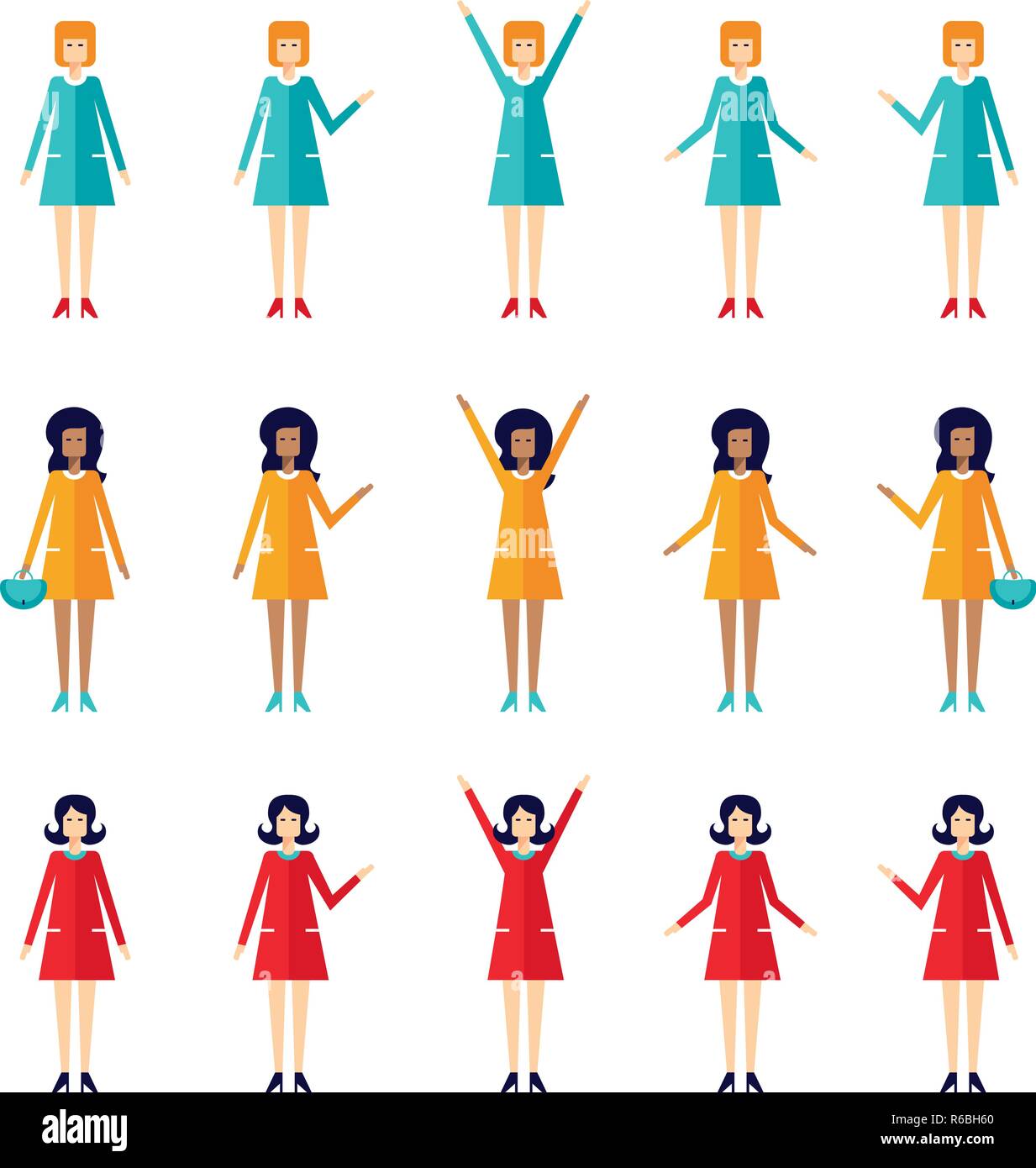 60s housewife illustration hi-res stock photography and images - Alamy