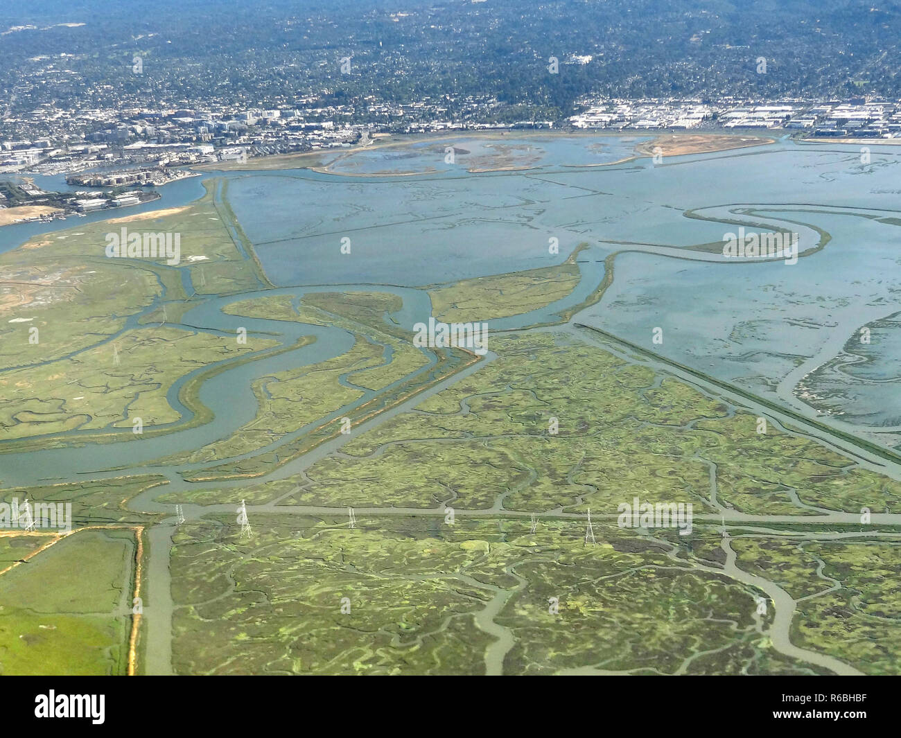 san francisco bay aerial view Stock Photo - Alamy