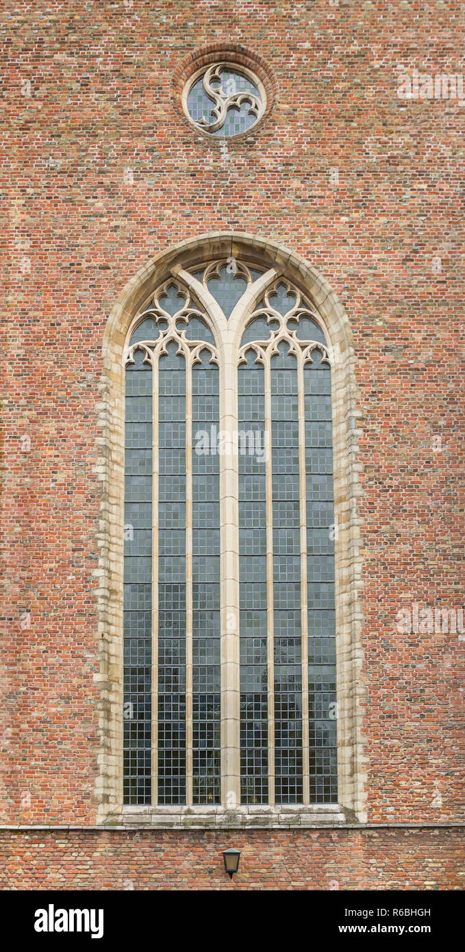 church window and brick wall Stock Photo - Alamy