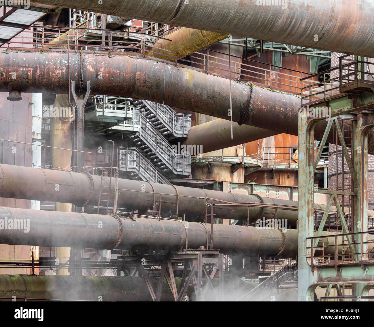 rusty industrial scenery Stock Photo - Alamy
