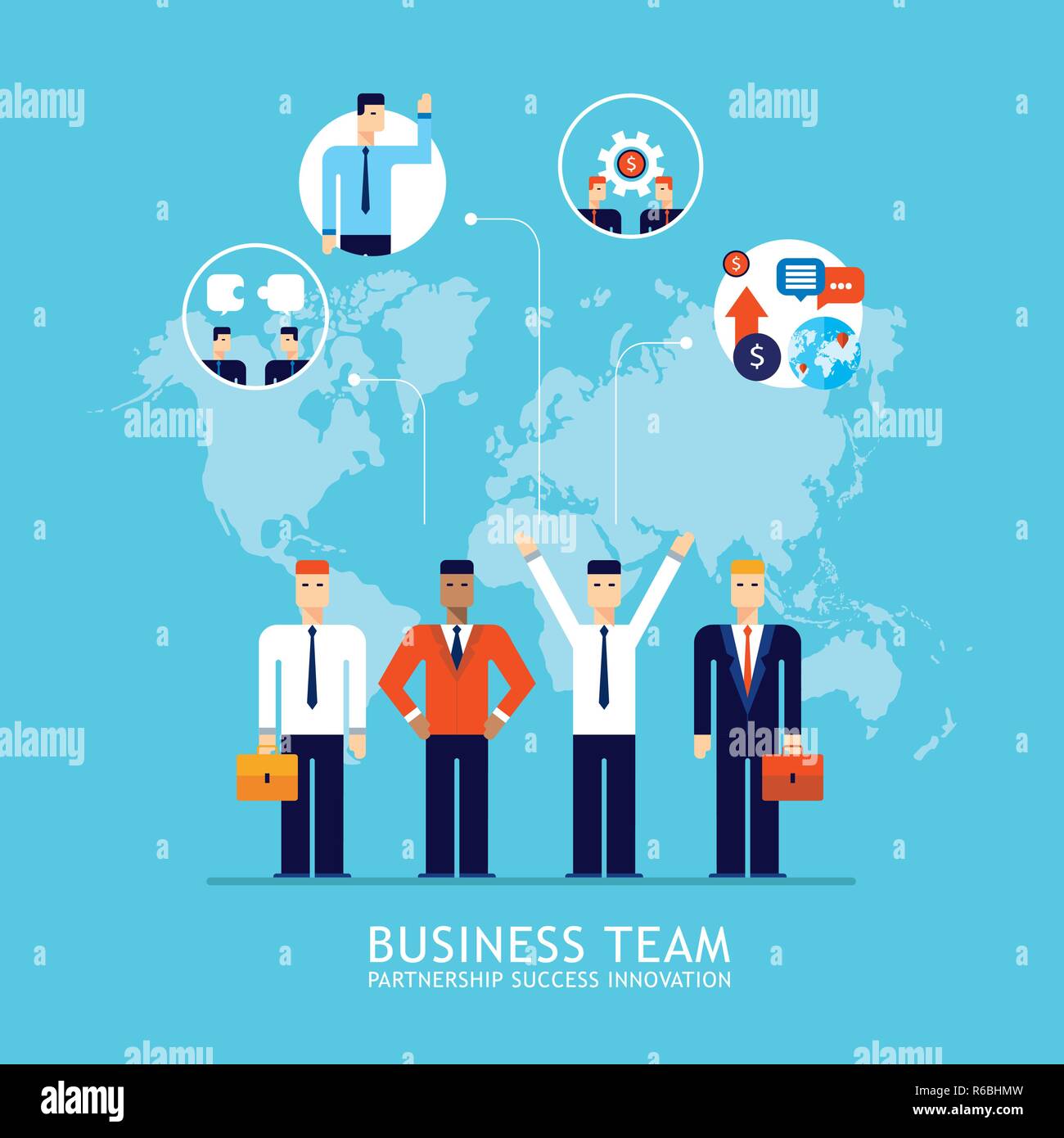 44 Business team Businessman successful teamwork Partnership concept ...