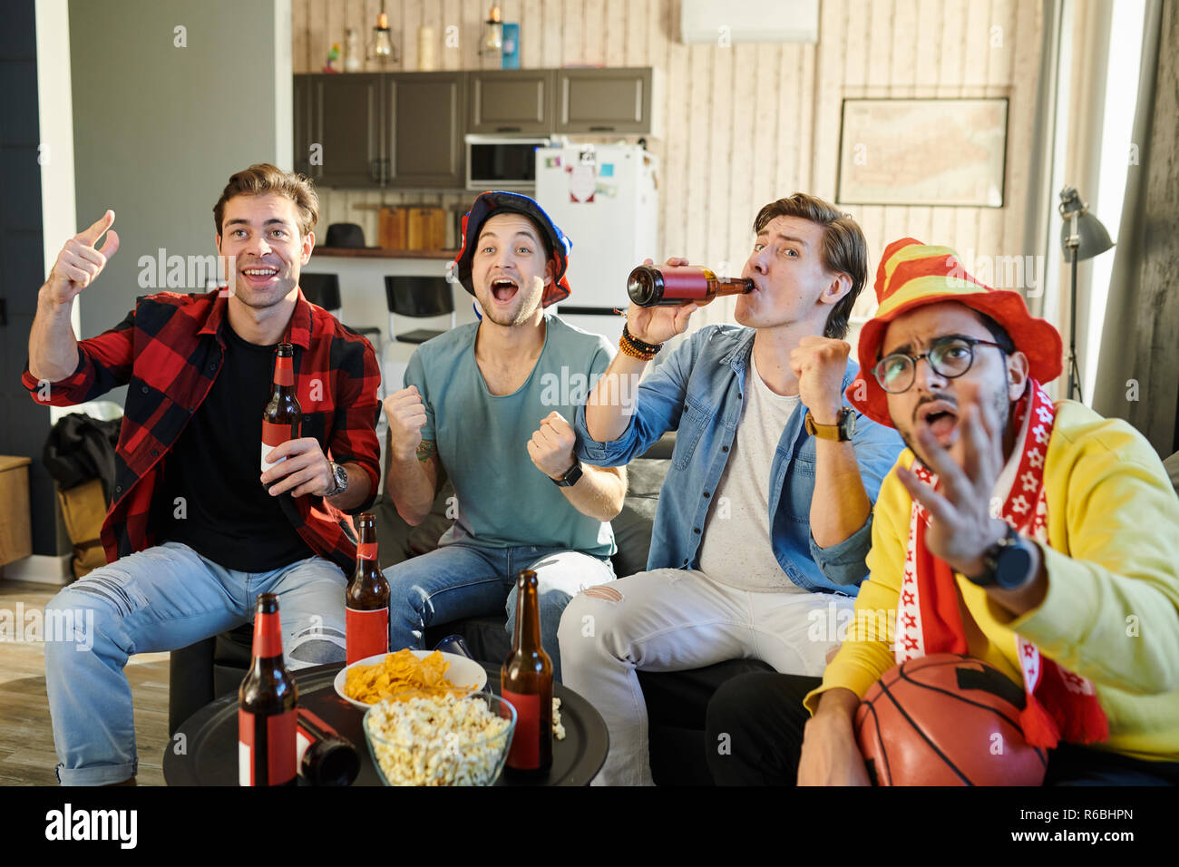 Bachelor party at home Stock Photo - Alamy