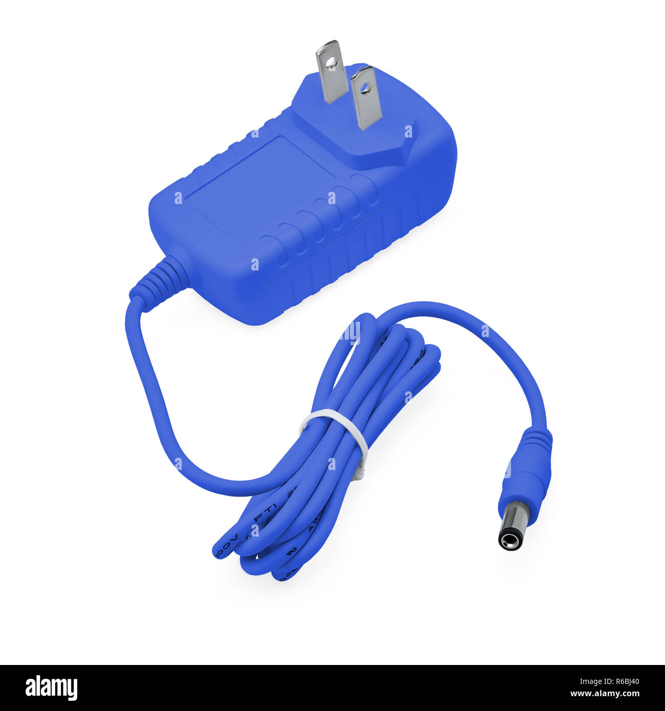 Blue Green Wire for Wall Outlet on White Background Stock Photo - Alamy